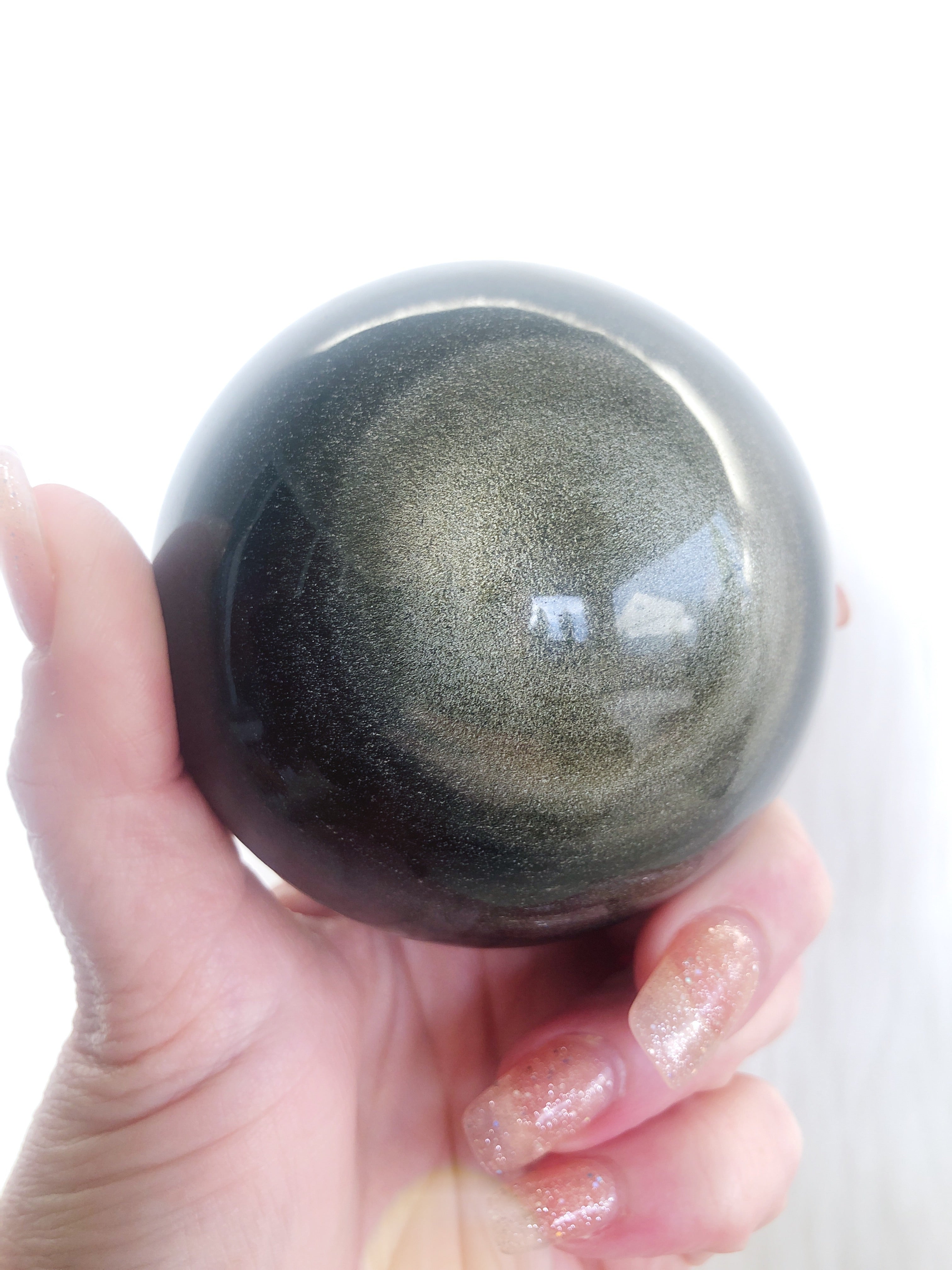 Large Gold Sheen Obsidian Sphere – Crystal Blvd